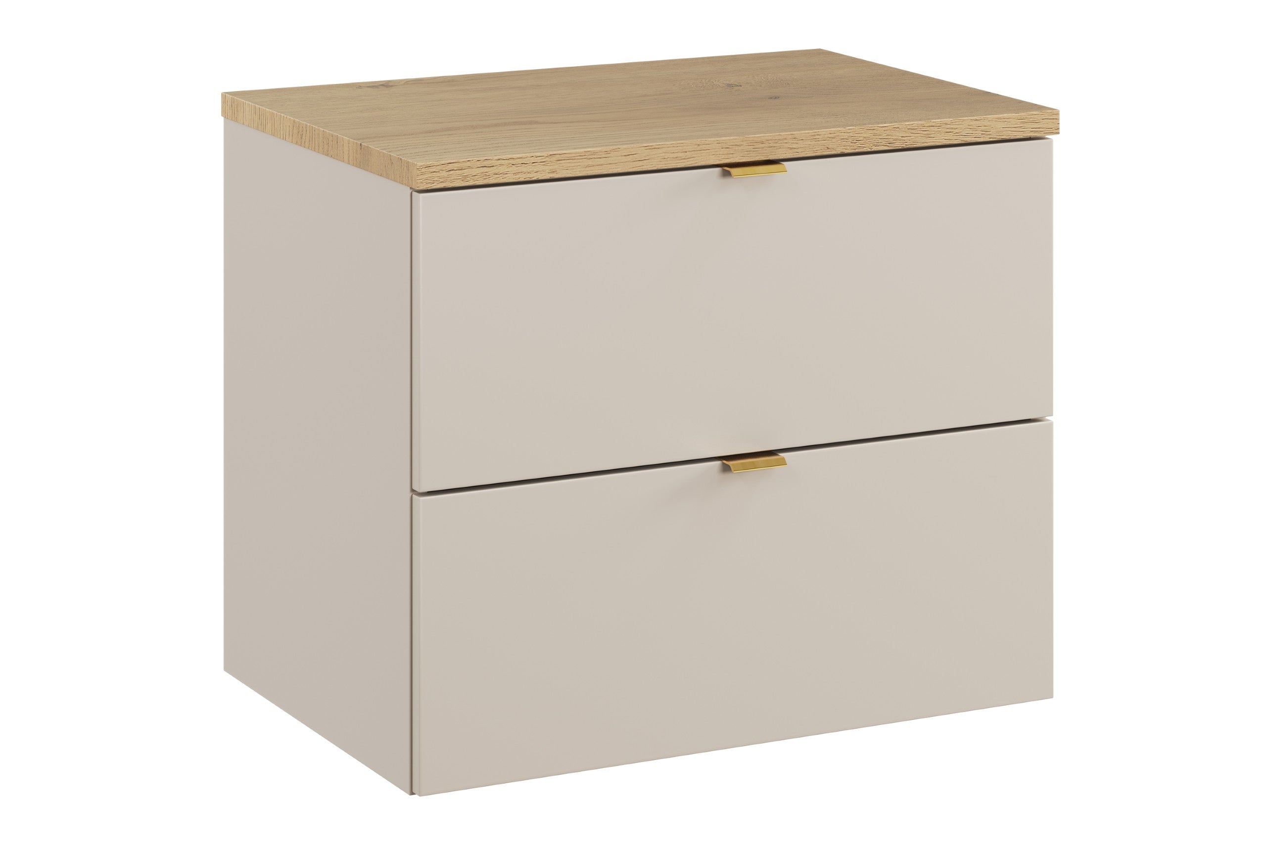 WASHBASIN CABINET DALIA BEIGE & OAK & GOLD 60CM – Furnlux