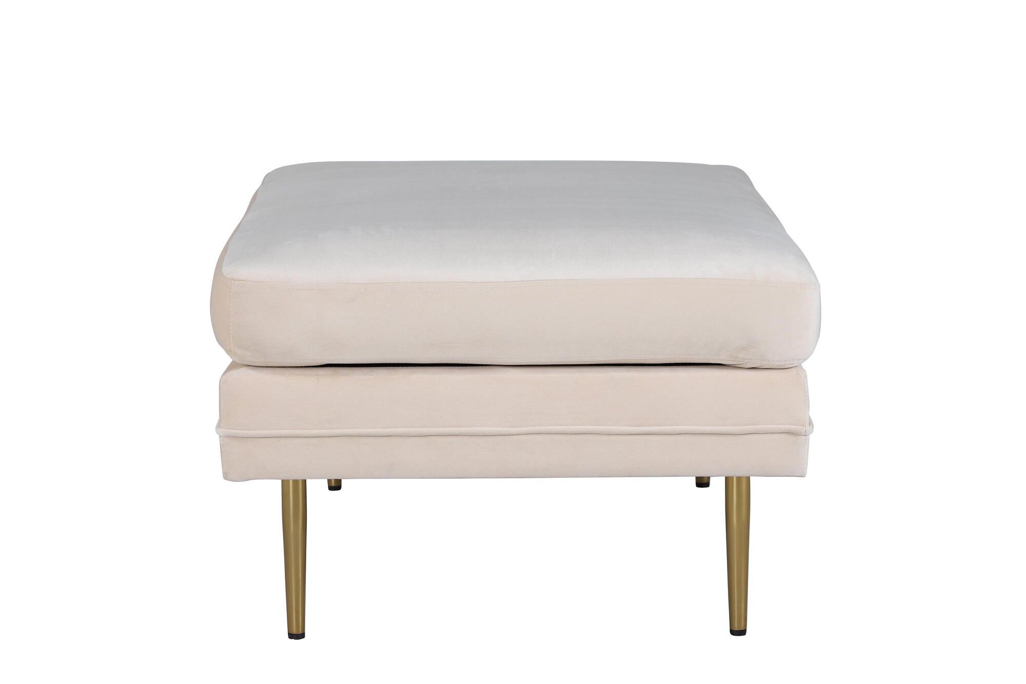 OTTOMAN BOOM BEIGE & GOLD 90CM – Furnlux