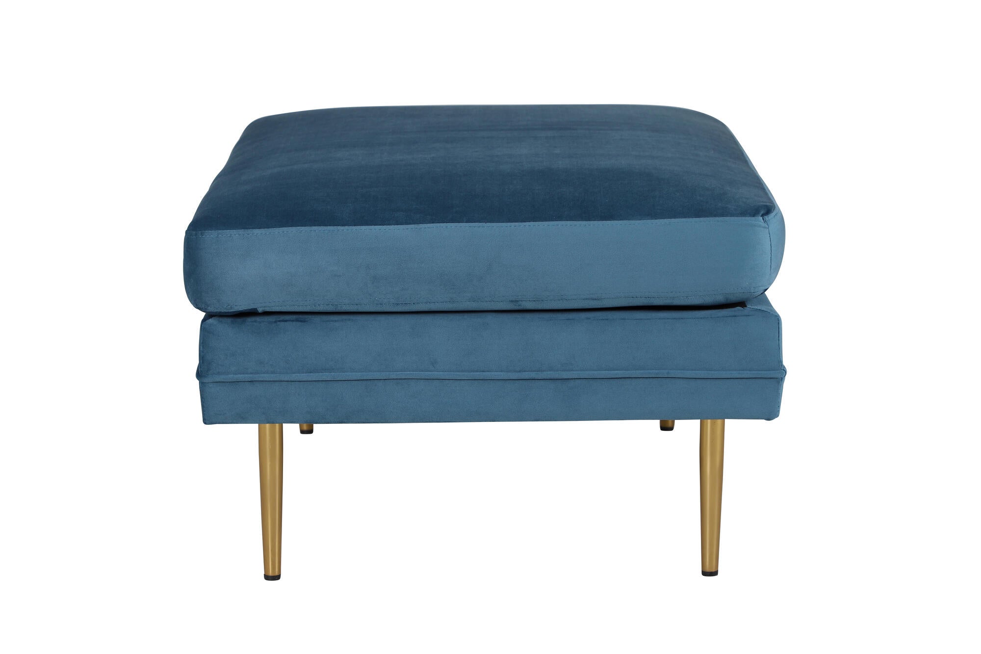 OTTOMAN BOOM BLUE & GOLD 90CM – Furnlux