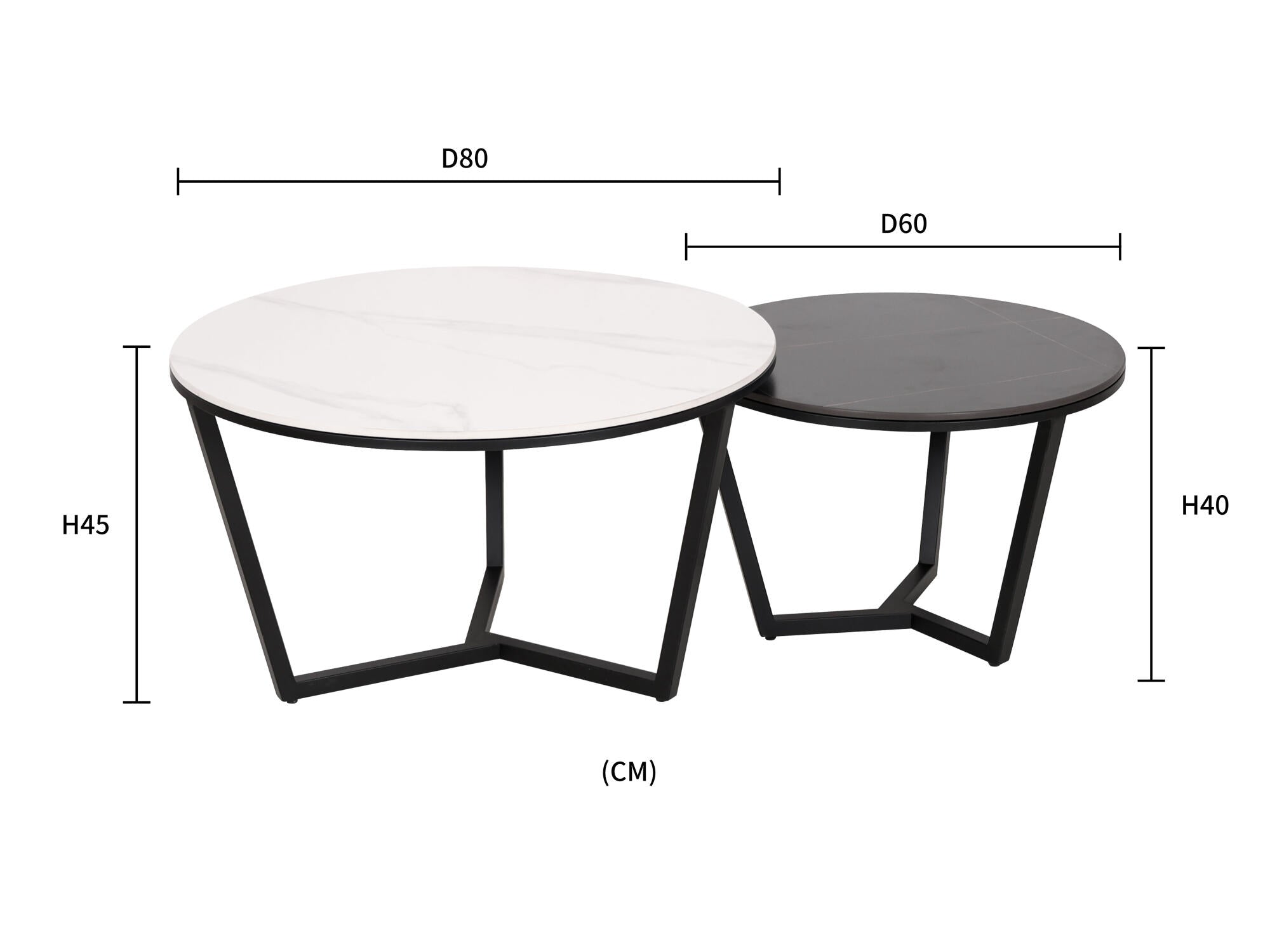 DIIVANILAUD MODIG VALGE MARMOR & MUST MARMOR & MUST 80CM – Furnlux